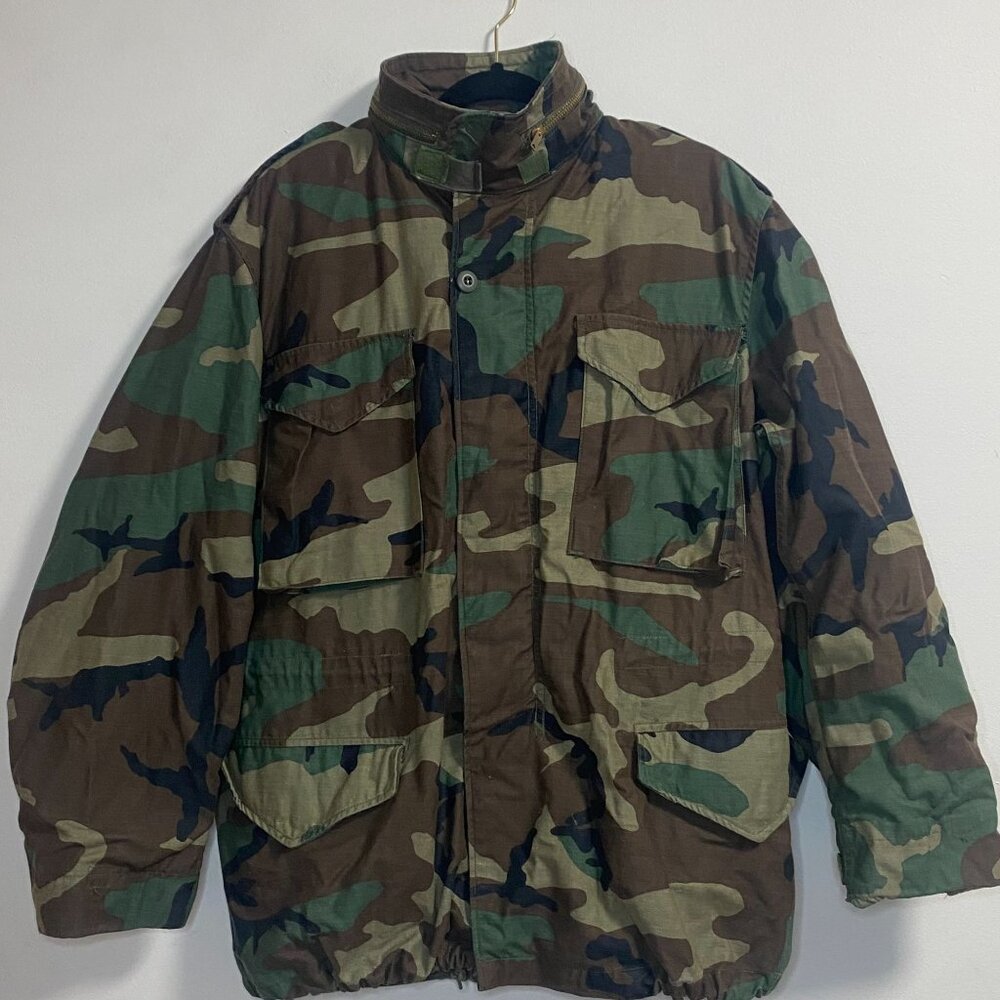 Men's M65 Field Jacket Woodland Camouflage Cold Weath… - Gem